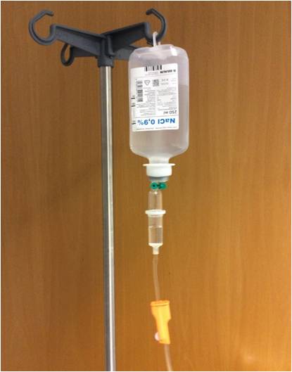 Infusion mit Vitaminen, Antioxidatien, Procain, Basen und Homöopathika ...